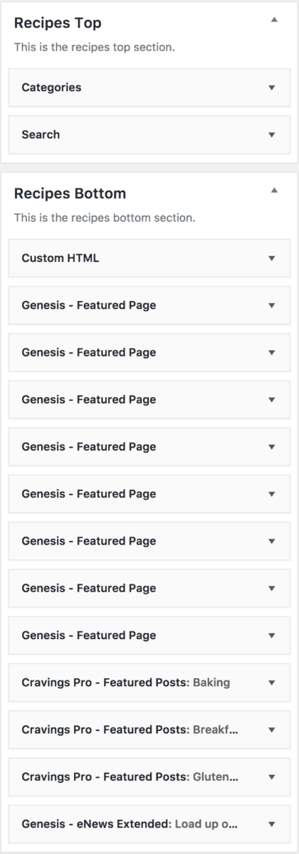 Classic Recipe Index Page Layout - Feast Design Co.