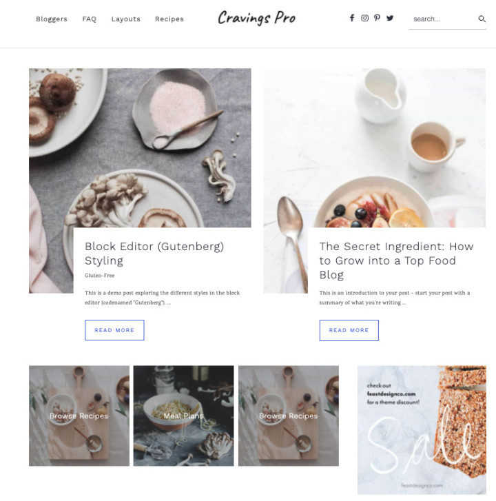 Cravings Pro - New Foodie Theme for 2018! - Feast Design Co.
