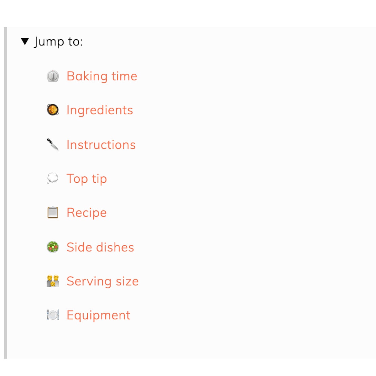 Software and Optimization for Recipe Sites - Feast Design Co.
