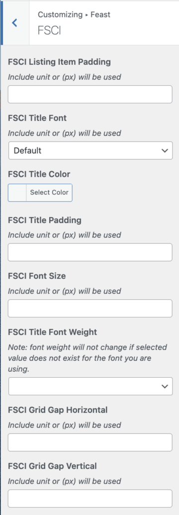 Customizer - Feast Design Co.
