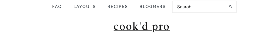 Modern Menu for Desktop - Feast Design Co.