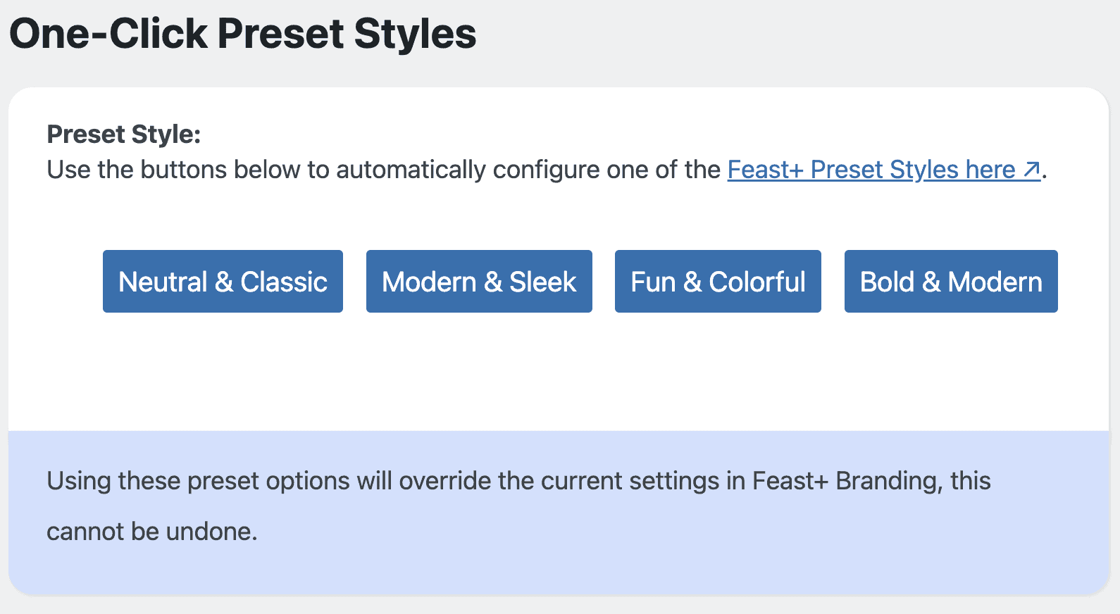 Design Guidance (Feast+) - Feast Design Co.