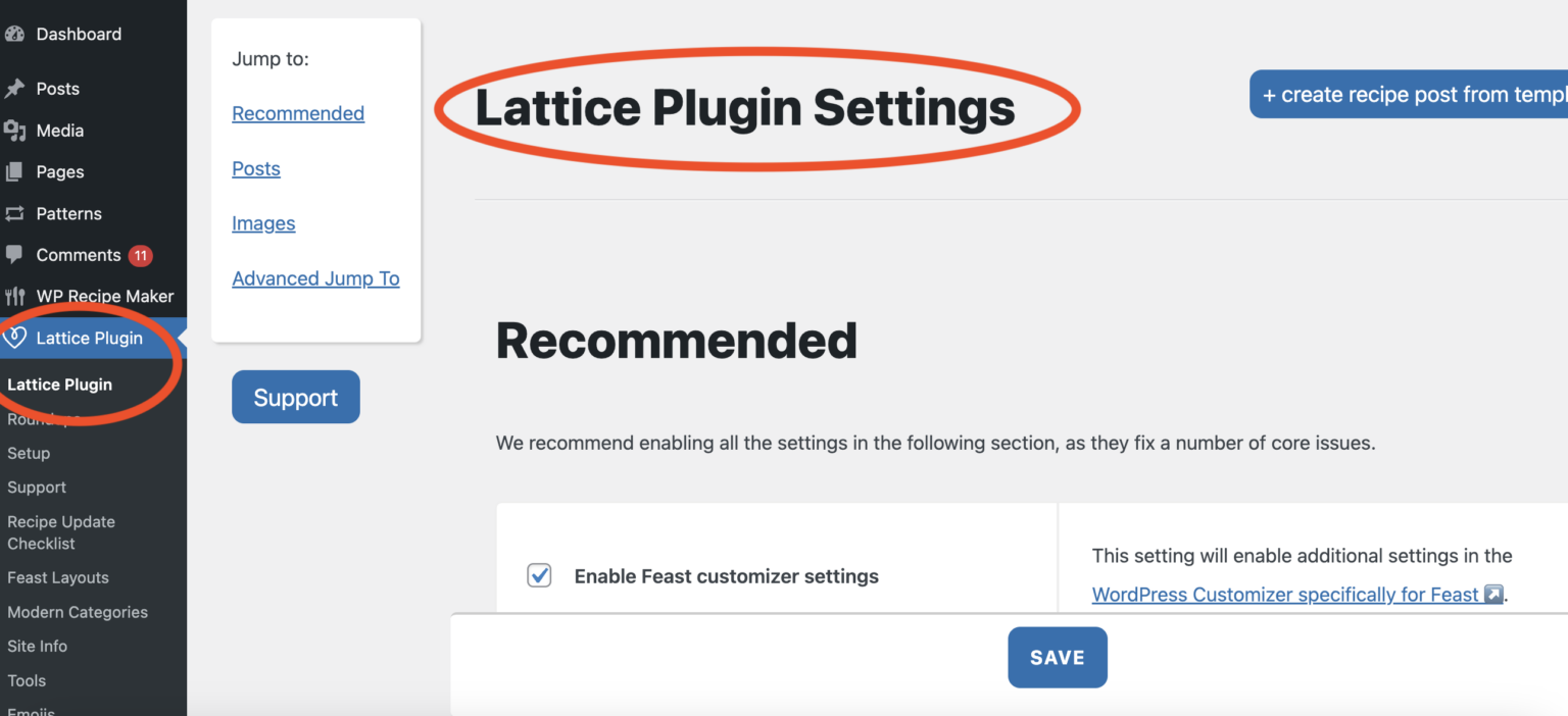 Lattice Plugin Setup - Feast Design Co.