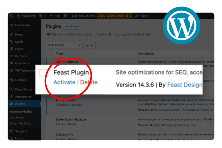 The Feast Plugin - Feast Design Co.